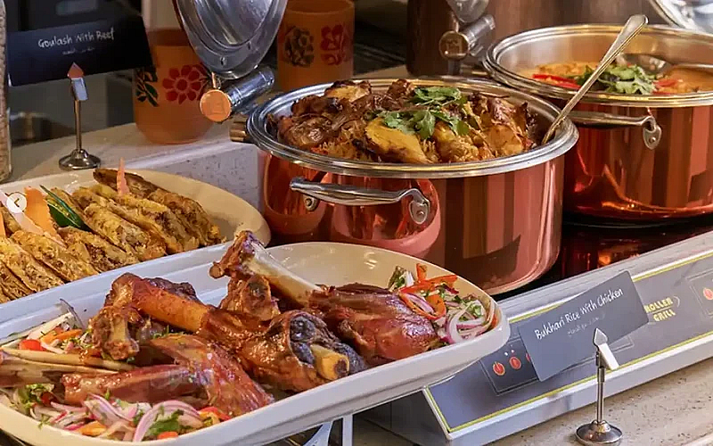 indian themed buffet