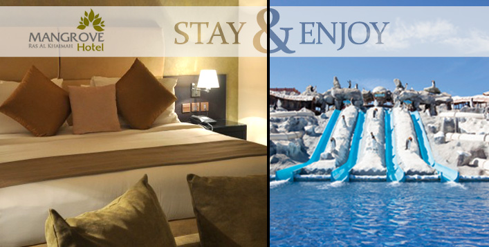 5-Star RAK Hotel & Iceland Waterpark for 2 | Cobone