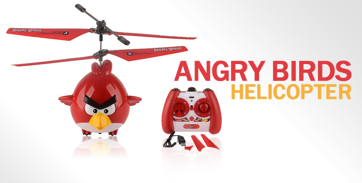 Remote-Controlled Angry Birds Helicopter | Cobone Offers