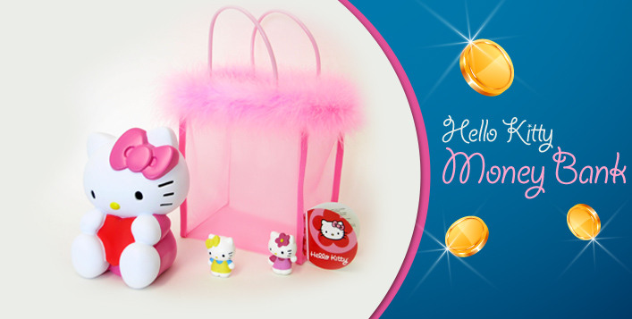 Hello Kitty Money Bank, Purse & Figurines | Cobone Offers