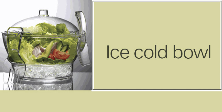 Bowl with vented ice chamber using Cold Bowl | Cobone Offers