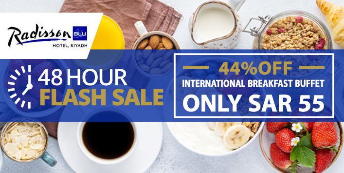 FLASH SALE! Friday Breakfast at Radisson Blu for SAR 55 Only! | Cobone ...