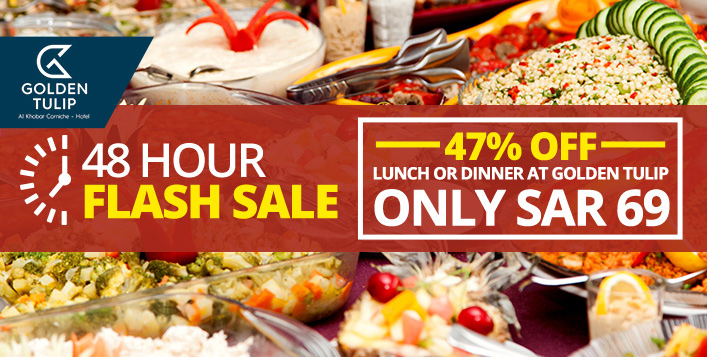 Lunch or Dinner Buffet at Golden Tulip Al Khobar Starting From SAR 35 ...
