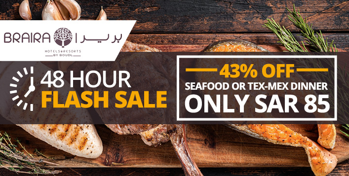 Seafood or Tex-Mex Dinner at Braira Al Dammam From SAR 45 only | Cobone ...