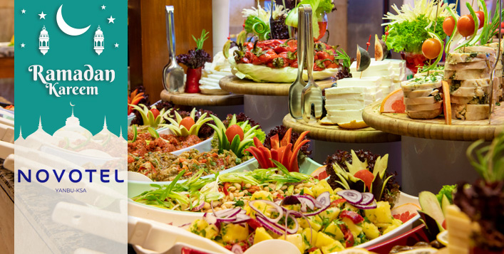 Suhoor Buffet at Novotel Hotel Yanbu From SAR 40 | Cobone Offers