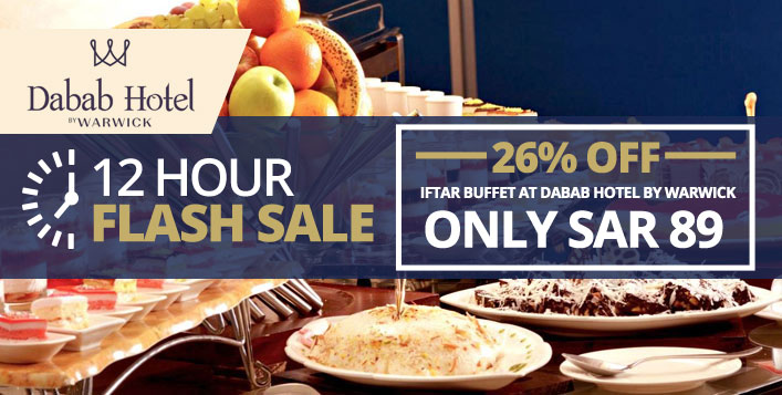 FLASH SALE! Iftar at Dabab Hotel By Warwick Starting From SAR 44 ...