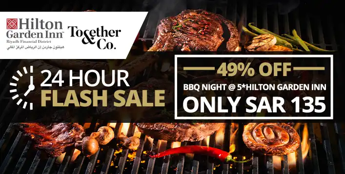 BBQ Night at 5* Hilton Garden Inn Riyadh From SAR 67 | Cobone Offers