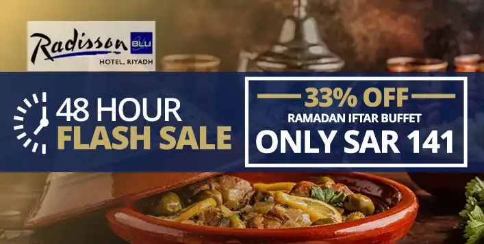 Iftar Buffet at Radisson Blu Riyadh Starting From SAR 70 Only! | Cobone ...