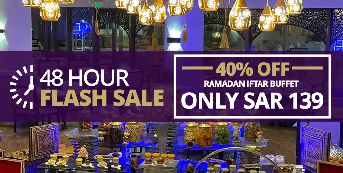 FLASH SALE| Iftar at Crowne Plaza Riyadh Palace Starting From SAR 69 | Cobone Offers