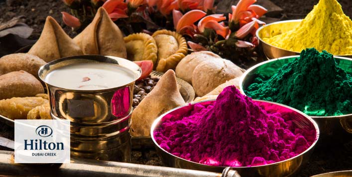Holi Buffet Special Offers & Deals at Hilton Dubai Creek | Cobone Offers