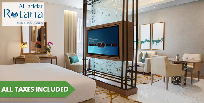 5-Star Staycation at Al Jaddaf Rotana Suite Hotel For AED 399 Only ...