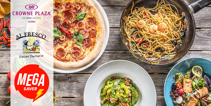 MEGA SAVERS! Italian Set Menu at Crowne Plaza Dubai - SZR From AED 59 ...