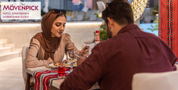 Arabic Set Menu at Mövenpick Hotel Apartments Downtown For AED 129 | Cobone