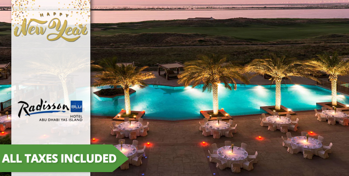 New Year Stay at Radisson Blu Abu Dhabi Yas Island From AED 1055 | Cobone