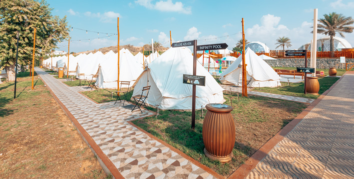 1-Night Tent Stay at Longbeach Campground RAK From AED 175 Only! | Cobone
