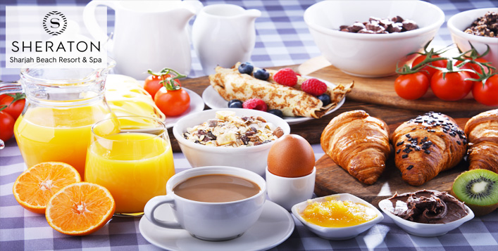 Breakfast Buffet at Sheraton Sharjah Beach Resort and Spa From AED 42 ...