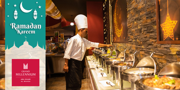 5* Iftar Buffet at Grand Millennium Al Wahda, Abu Dhabi From AED 63 | Cobone Offers