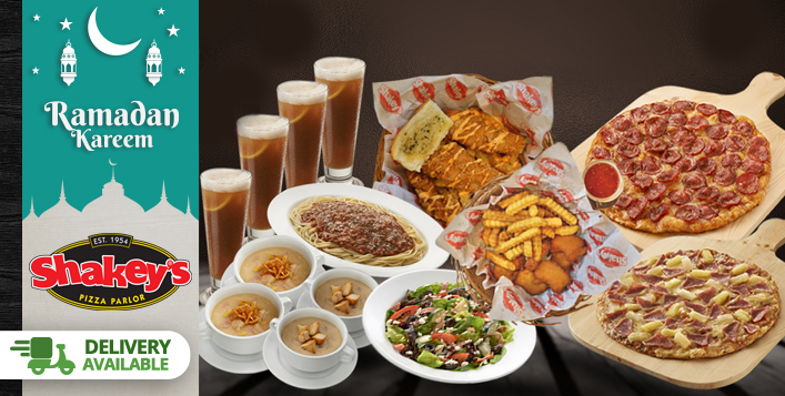 Iftar Meal For Up To 4 People at Shakey's Pizza Parlour From AED 49 ...