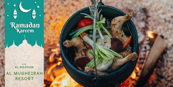 BBQ Iftar at Bab Al Nojoum - Al Mugheirah Resort From AED 79 Only! | Cobone Offers