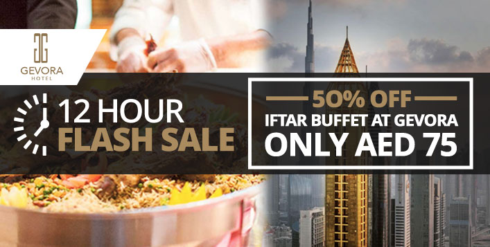 FLASH SALE! Iftar at Gevora Hotel, The World's Tallest From AED 39 ...