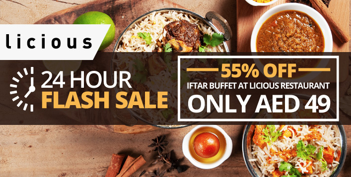 FLASH SALE! Iftar Buffet at Licious Restaurant From AED 29 Only ...