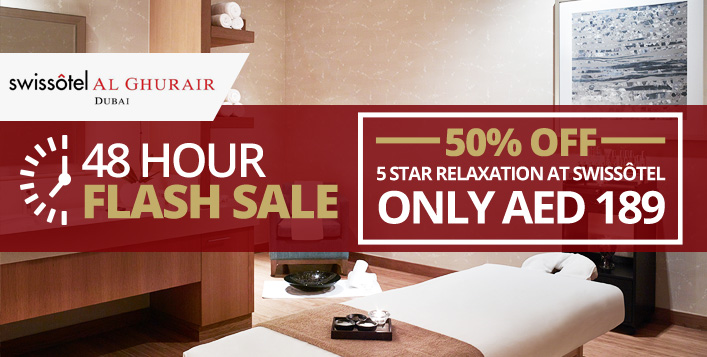 FLASH SALE! Relaxation Treatment at Swissôtel Al Ghurair For AED 189 | Cobone
