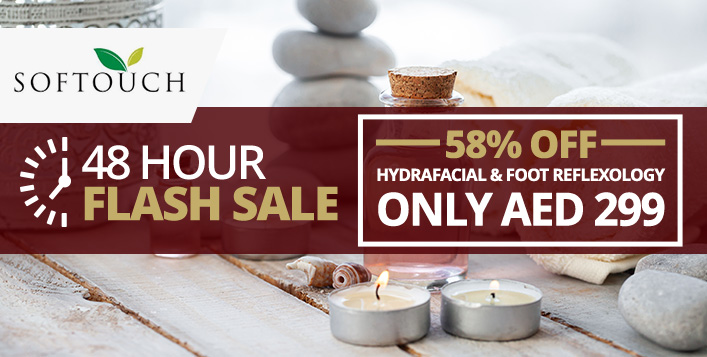 FLASH SALE!Facial & Reflexology at Softouch Spa Ajman Hotel For AED299 | Cobone