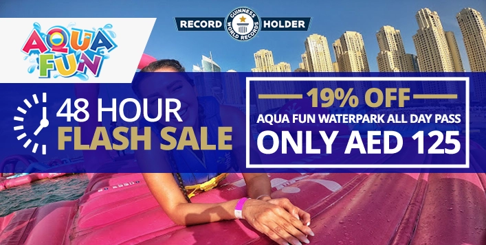 FLASH SALE! Aqua Fun Waterpark All Day Pass Ticket For AED 125 | Cobone ...