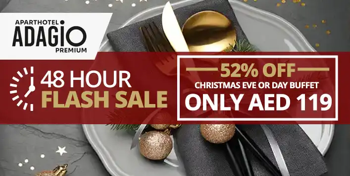 Christmas Eve & Day buffet at Adagio Premium Hotel Palm From AED 59 | Cobone Offers