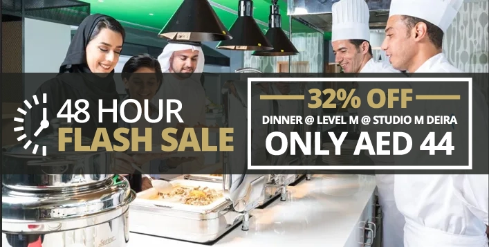 FLASH SALE | Dinner Buffet at Level M @ Studio M Deira from AED 25 ...