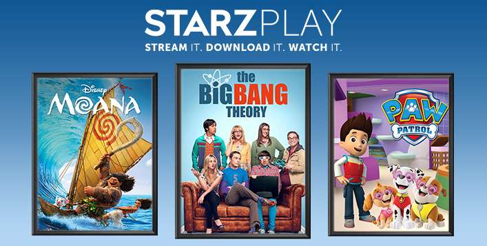 3, 6 or 12 Month STARZ PLAY Subscription