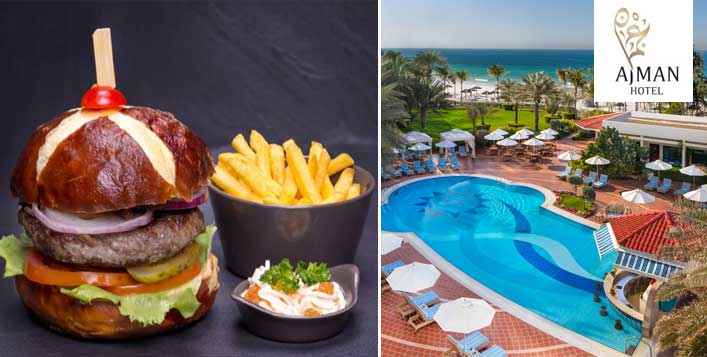 Beach & Pool Access, Alcohol, Snacks Deals and Offers at Ajman Hotel ...